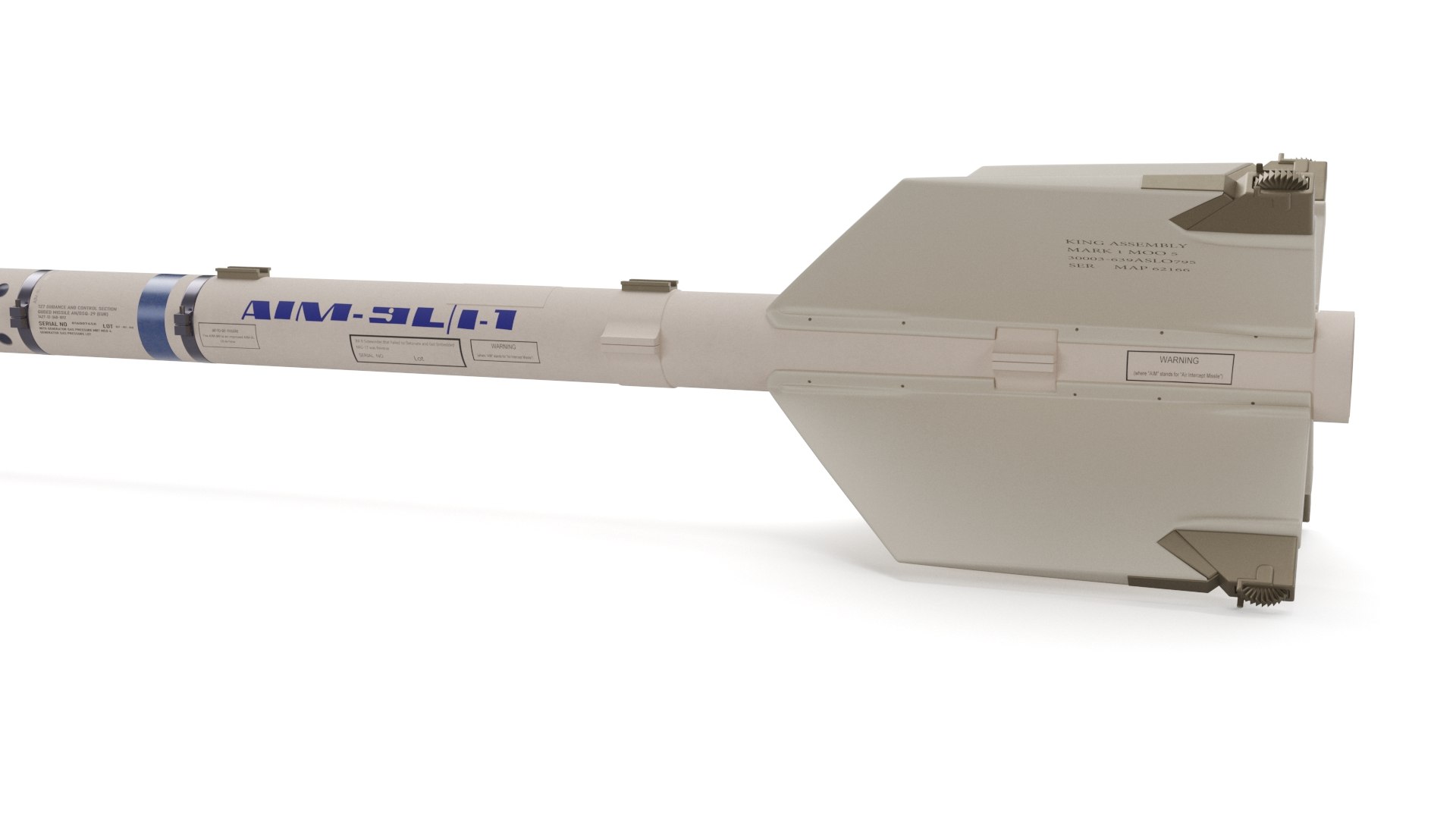 AIM-9X SIDEWINDER Missile Model - TurboSquid 2110134