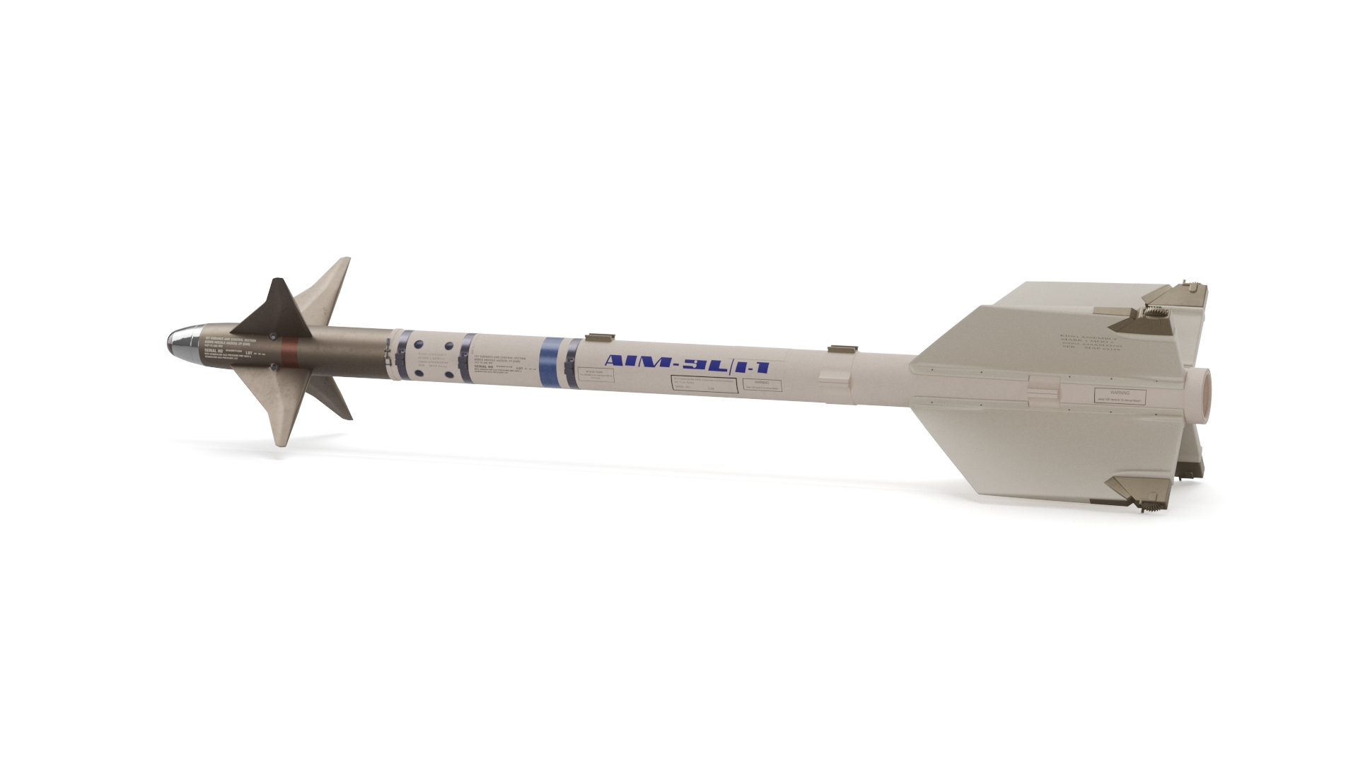 AIM-9X SIDEWINDER Missile Model - TurboSquid 2110134