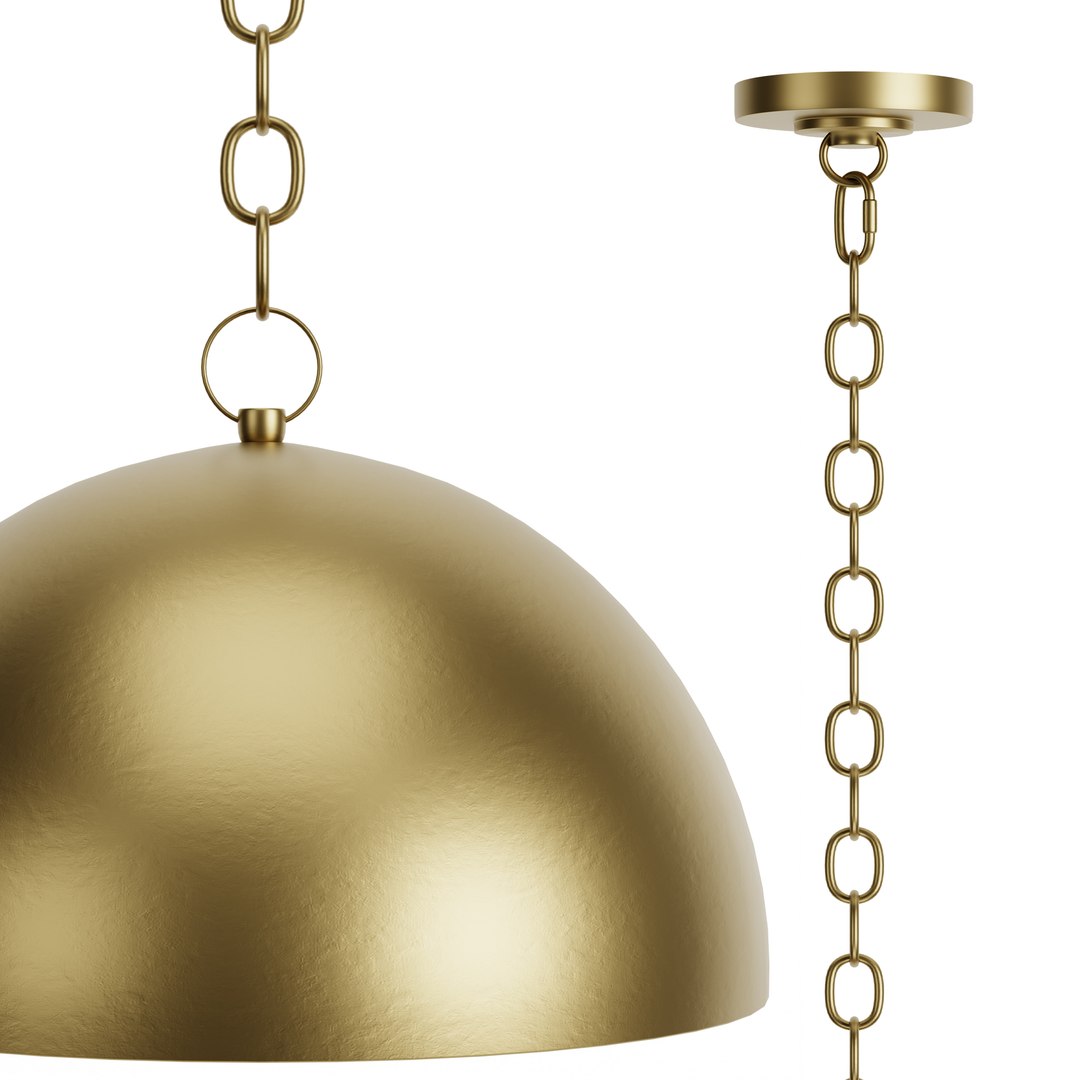 Aged Brass Oracle Dome Pendant 3D Model - TurboSquid 2551897