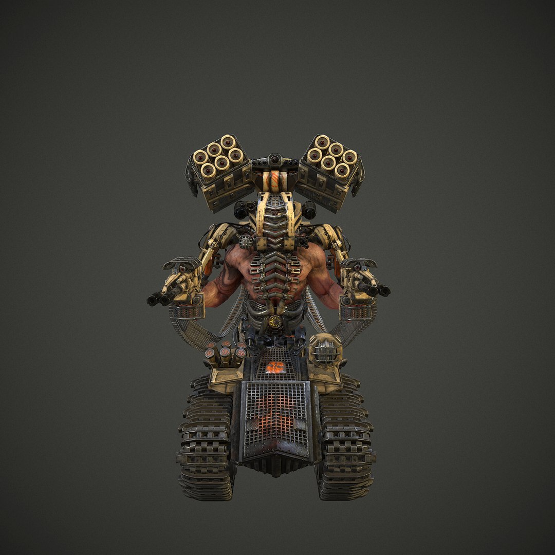 Sci-fi Cyborgdestroyer 3d Max