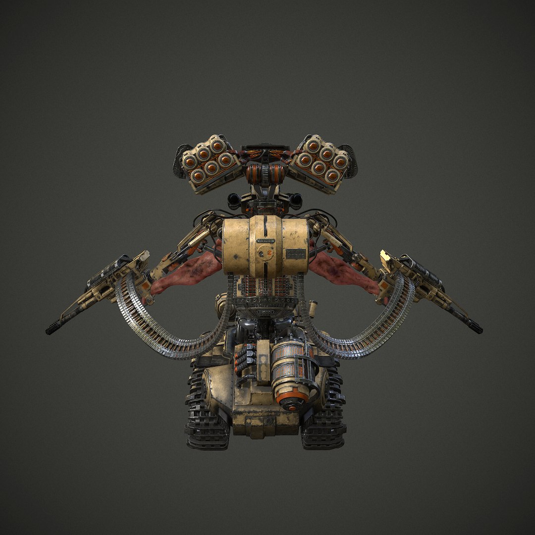 Sci-fi Cyborgdestroyer 3d Max