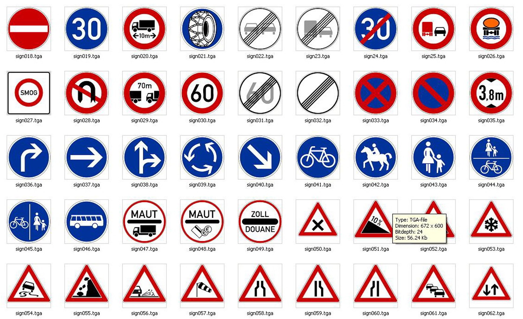 3d Model Street Signs