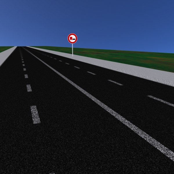 3d model street signs