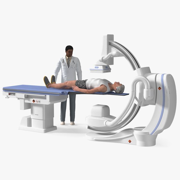 3D C Arm System with Patient and Doctor Rigged - TurboSquid 1854560