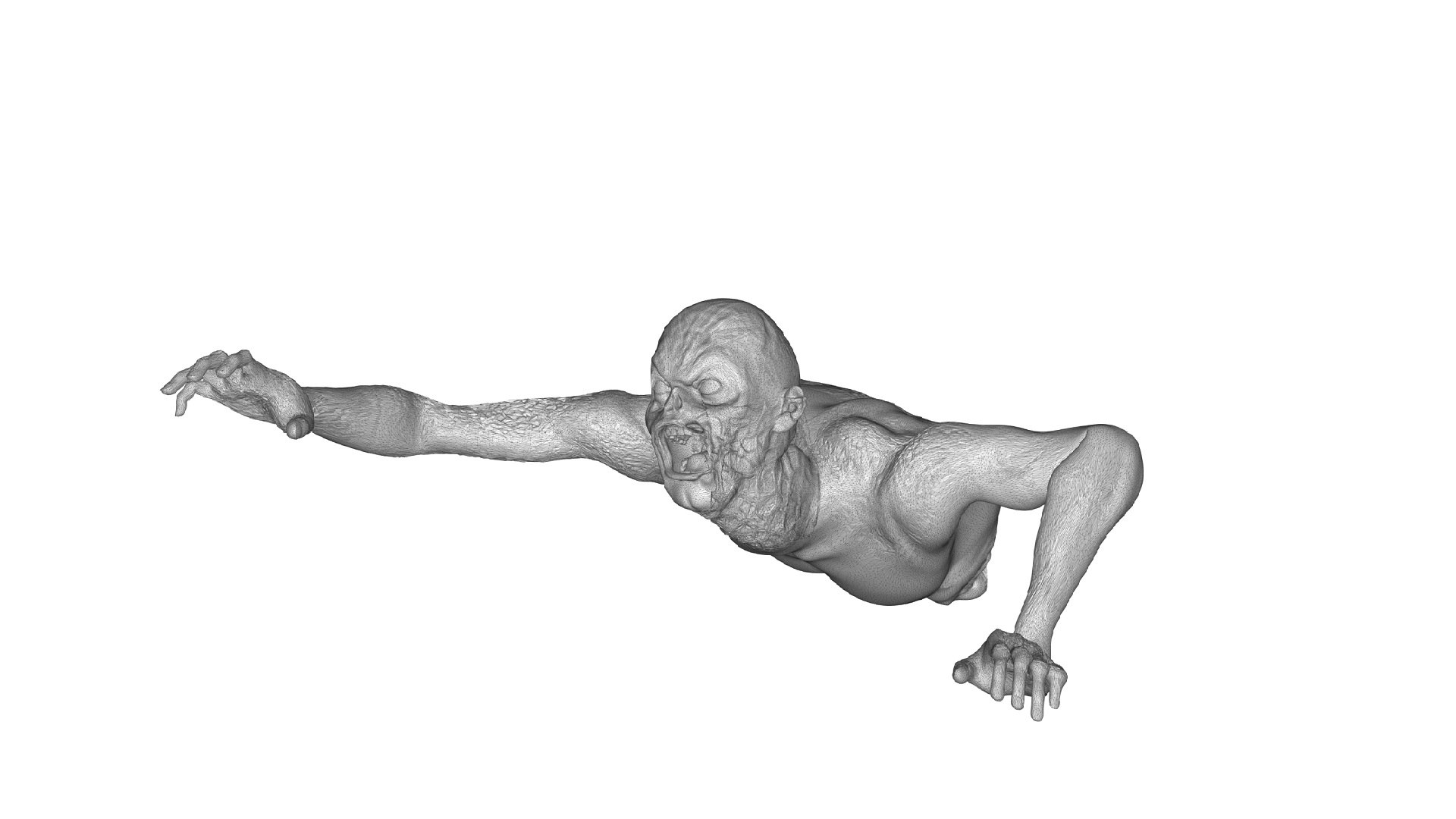 Zombie Model - TurboSquid 1937525