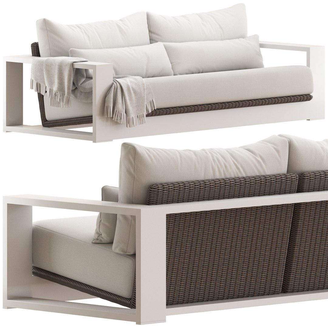 Coco Republic Cuba Sofa 3D Model - TurboSquid 2163887