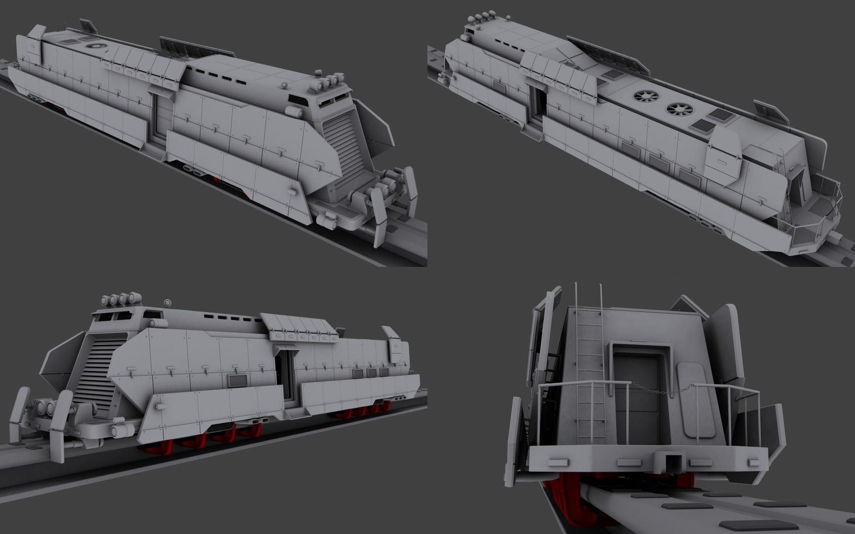 armored train 3d max