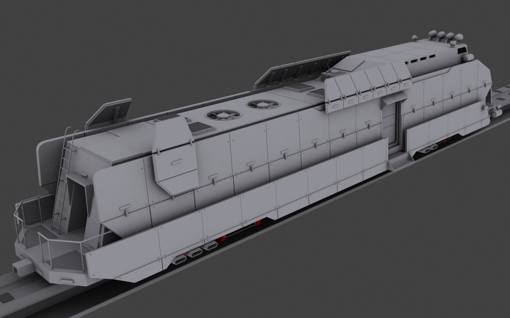 Armored Train 3d Max