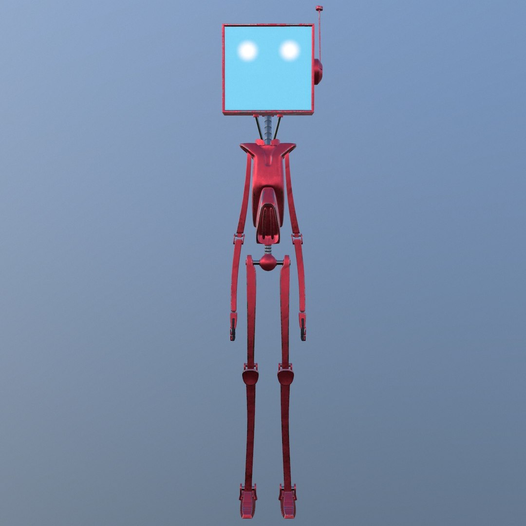 Robot Tv 3D Model - TurboSquid 1476287