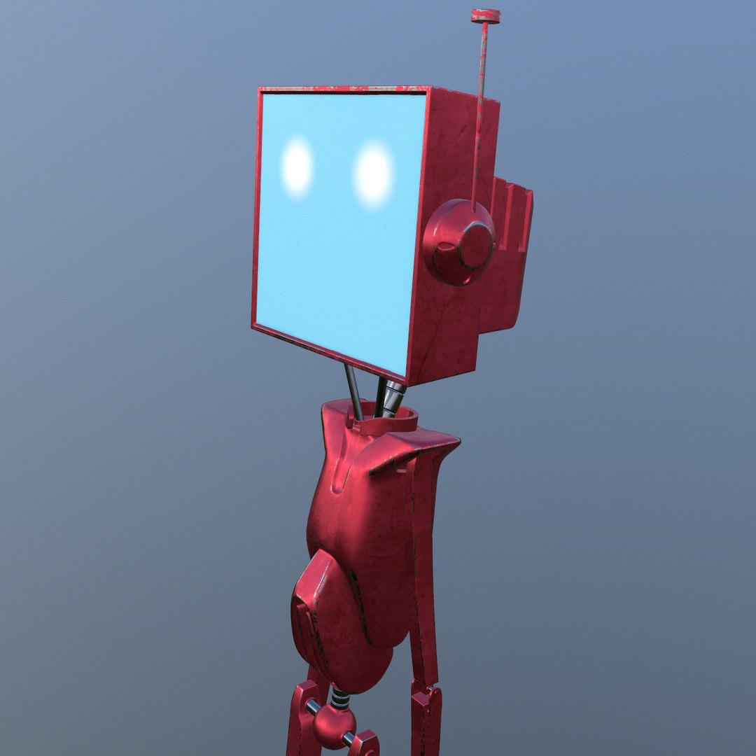 Robot Tv 3D Model - TurboSquid 1476287