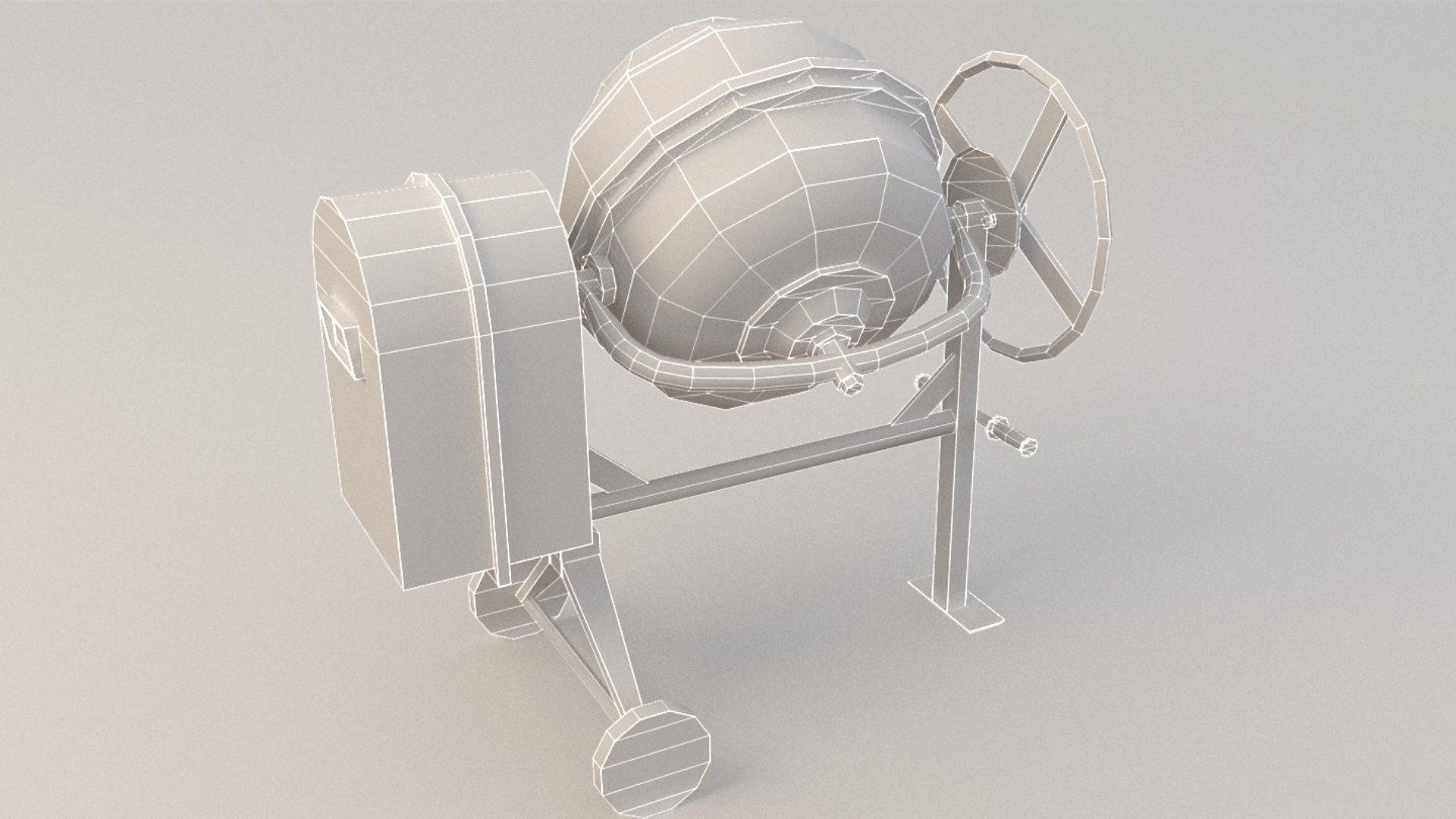 Concrete Cement Mixer Model - TurboSquid 1525471