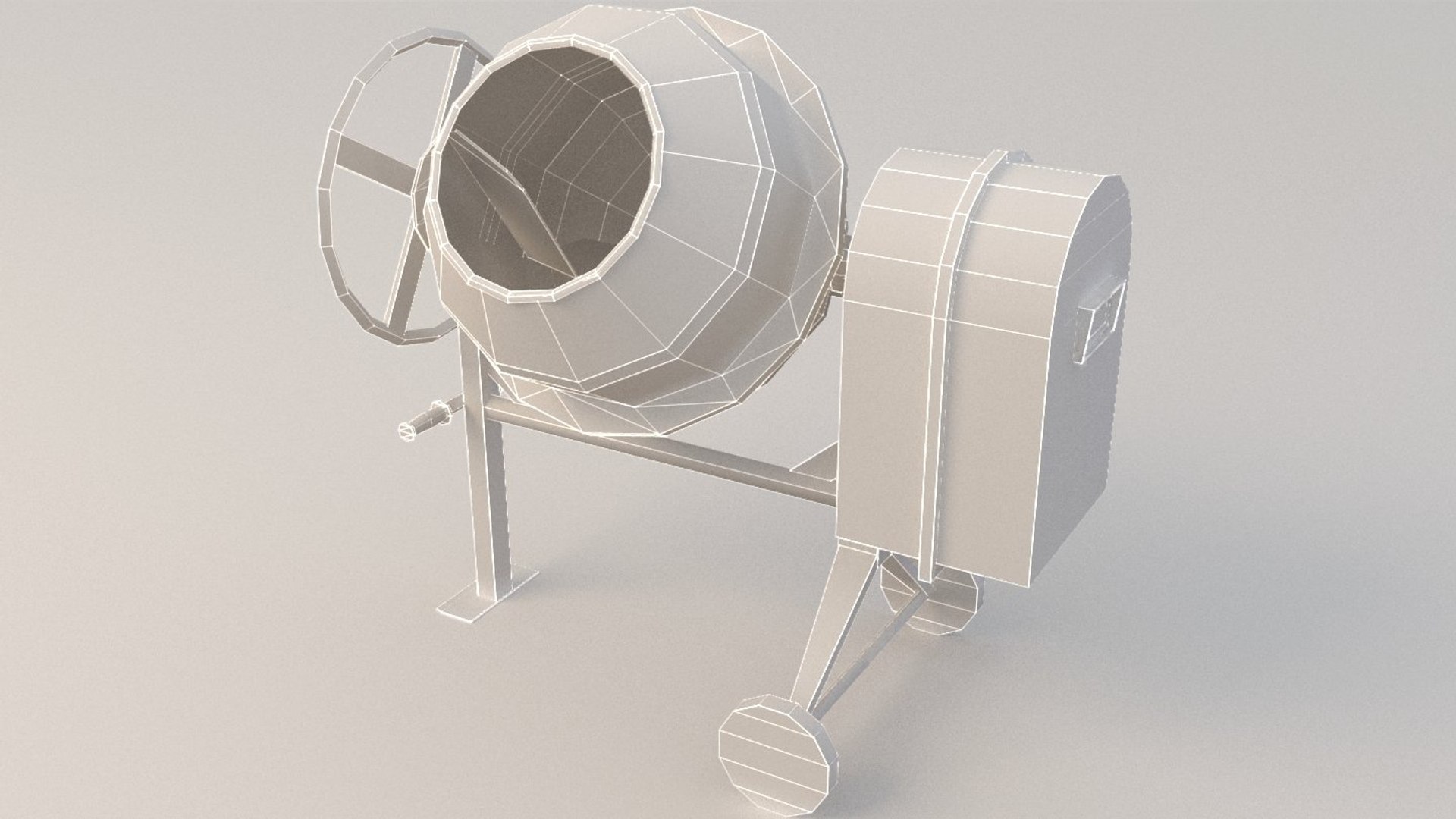 Concrete Cement Mixer Model - TurboSquid 1525471