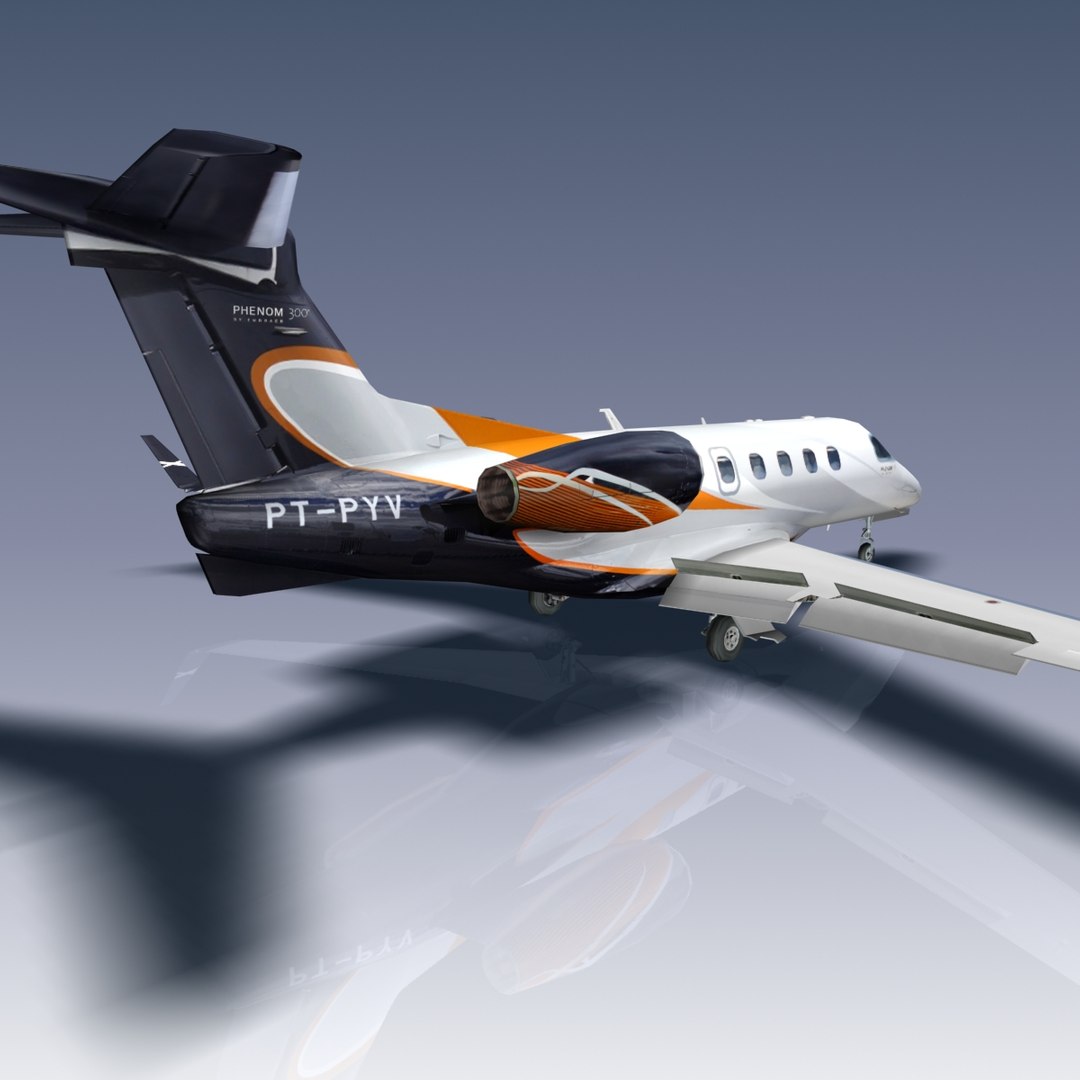 3dsmax phenom 300 embraer