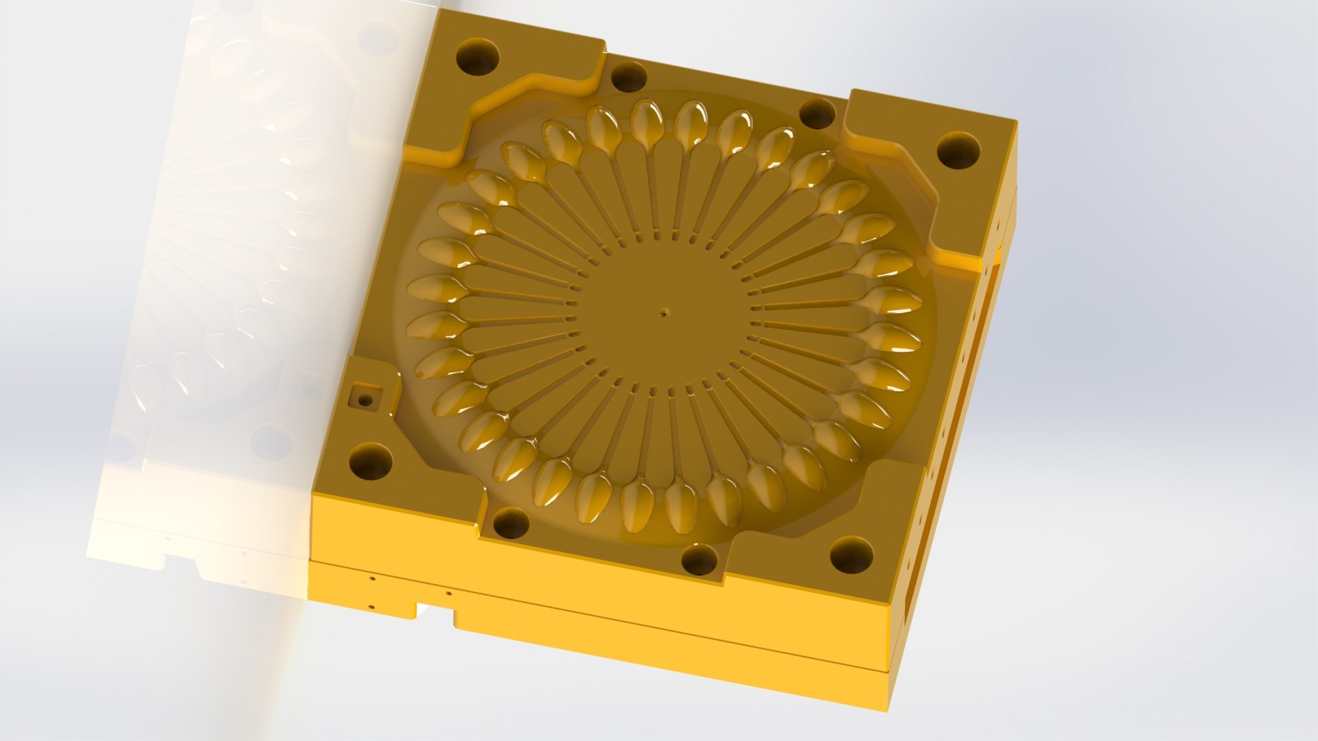 TEA SPOON MOLD 3D Model - TurboSquid 2283361