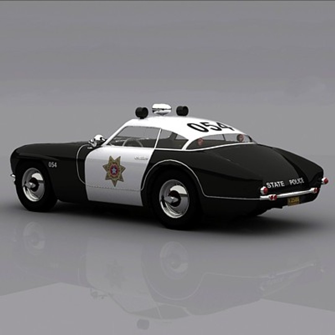 police tatra prototype car 3d model