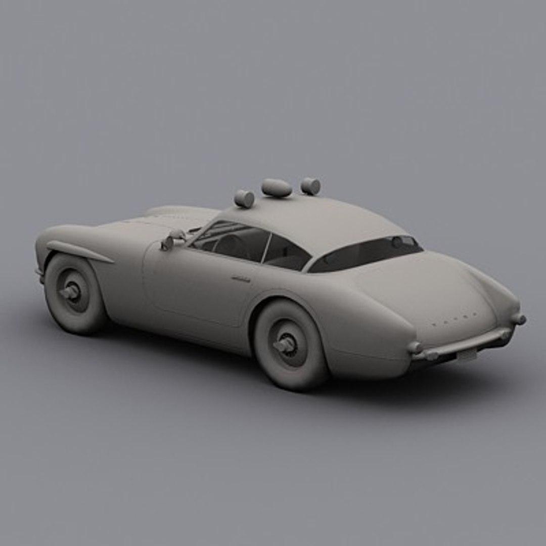 police tatra prototype car 3d model