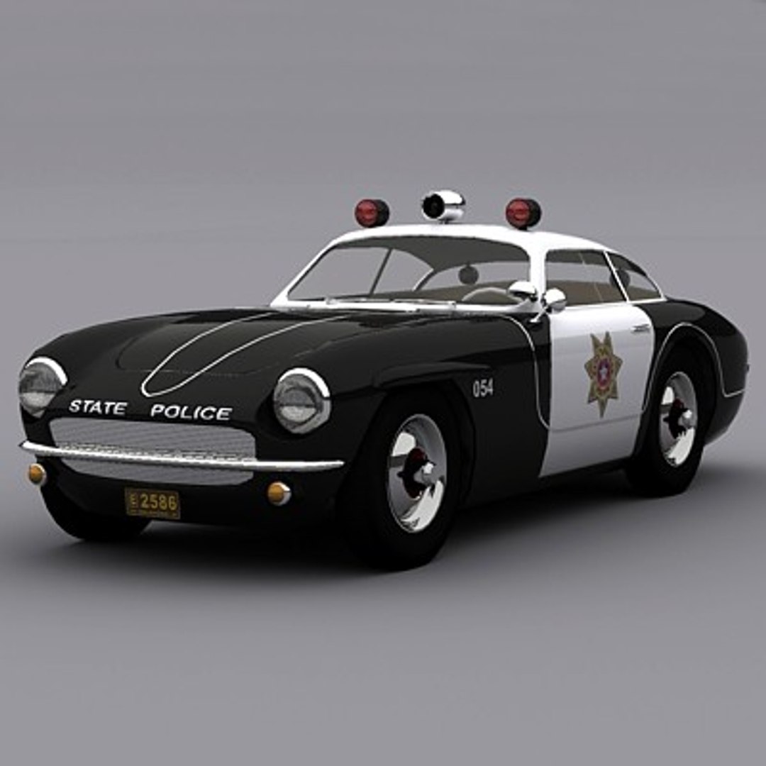 police tatra prototype car 3d model