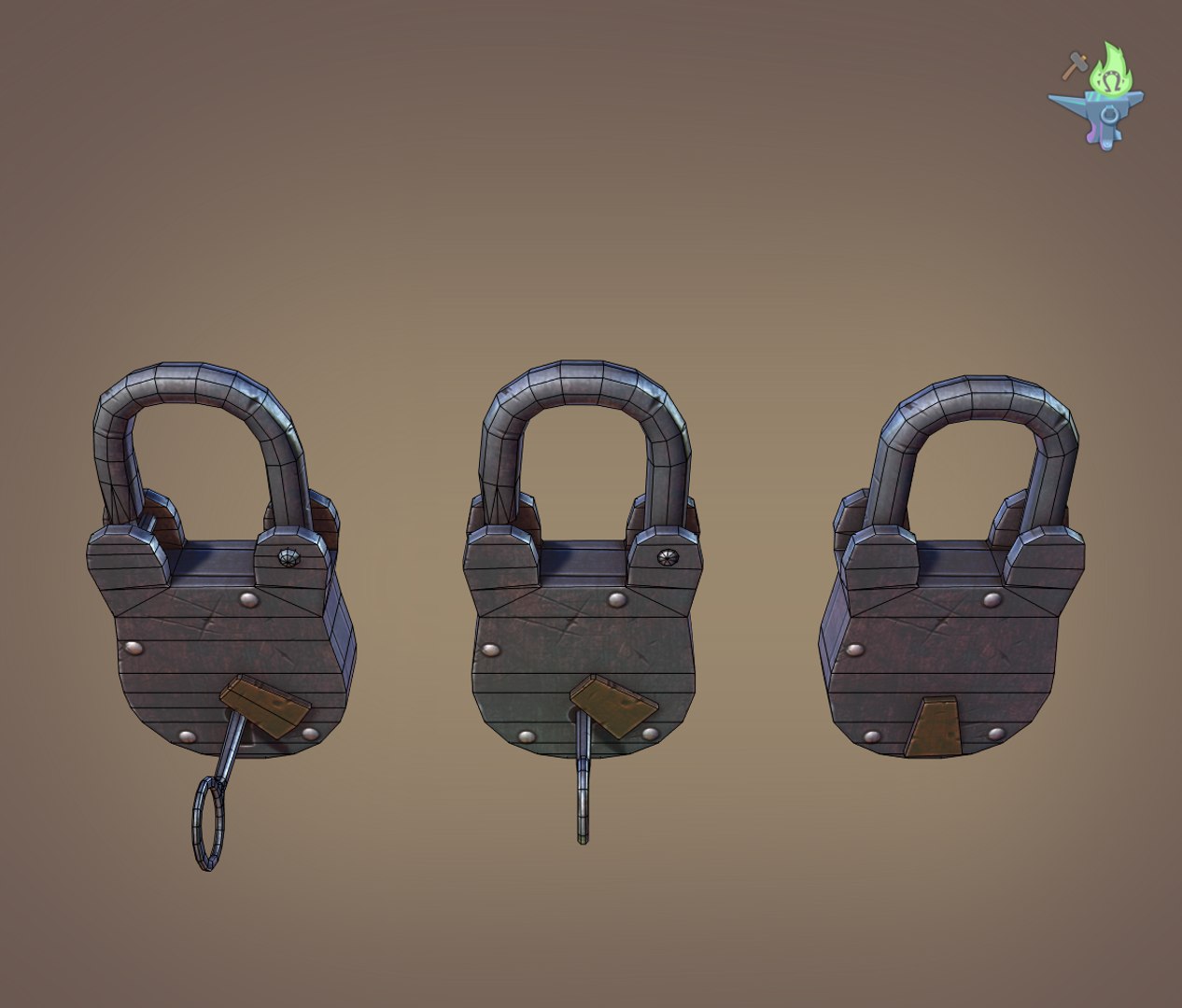 Lock Padlock 3D Model - TurboSquid 1346826