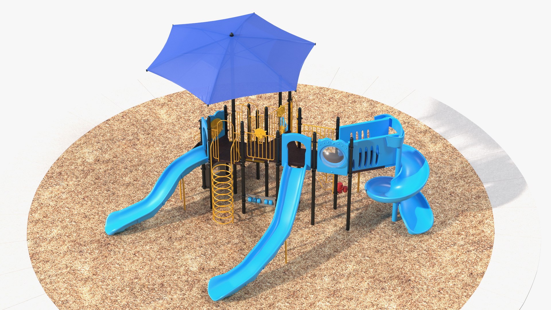 3D Model Outdoor Kids Playground Playset - TurboSquid 2161845