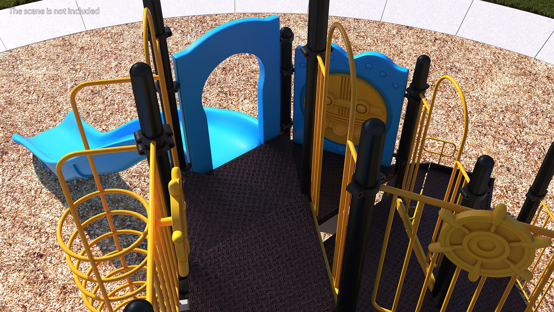 3D model Outdoor Kids Playground Playset - TurboSquid 2161845
