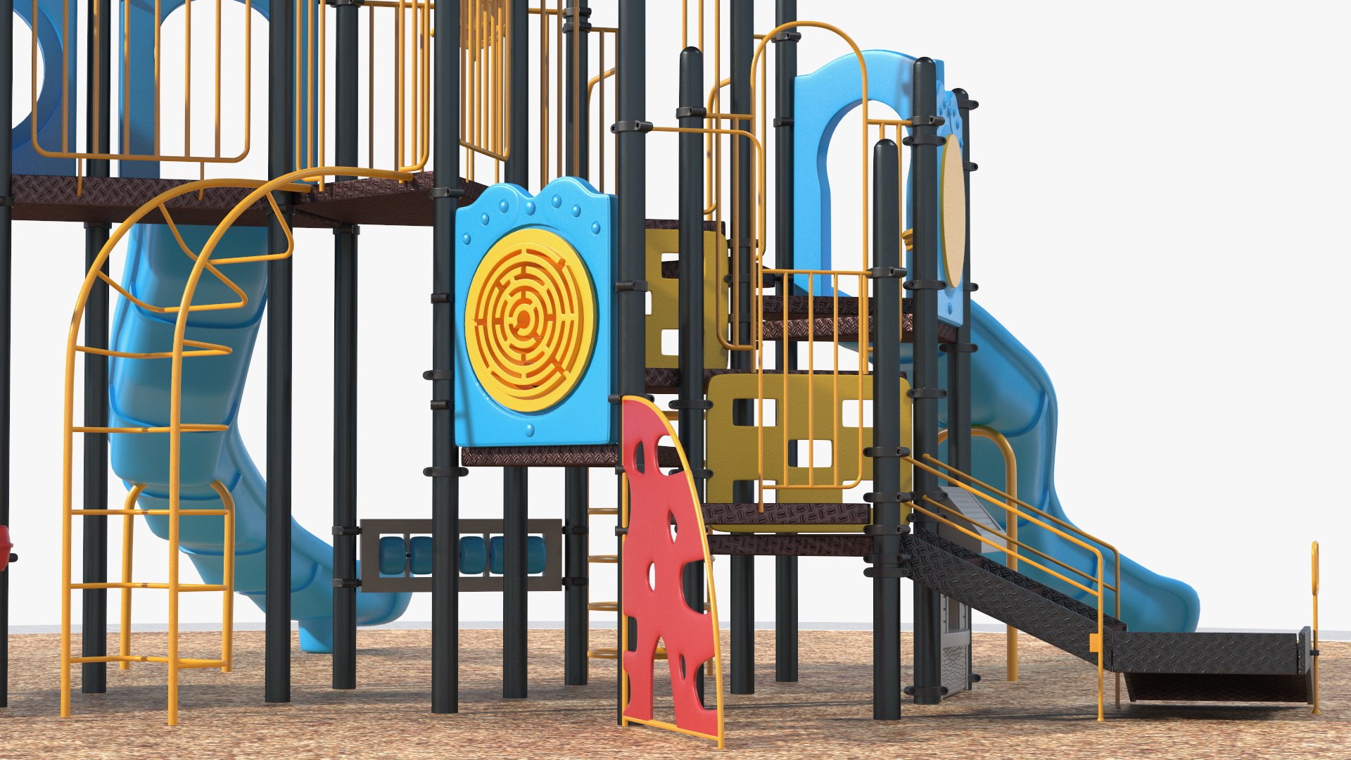 3D Model Outdoor Kids Playground Playset - TurboSquid 2161845
