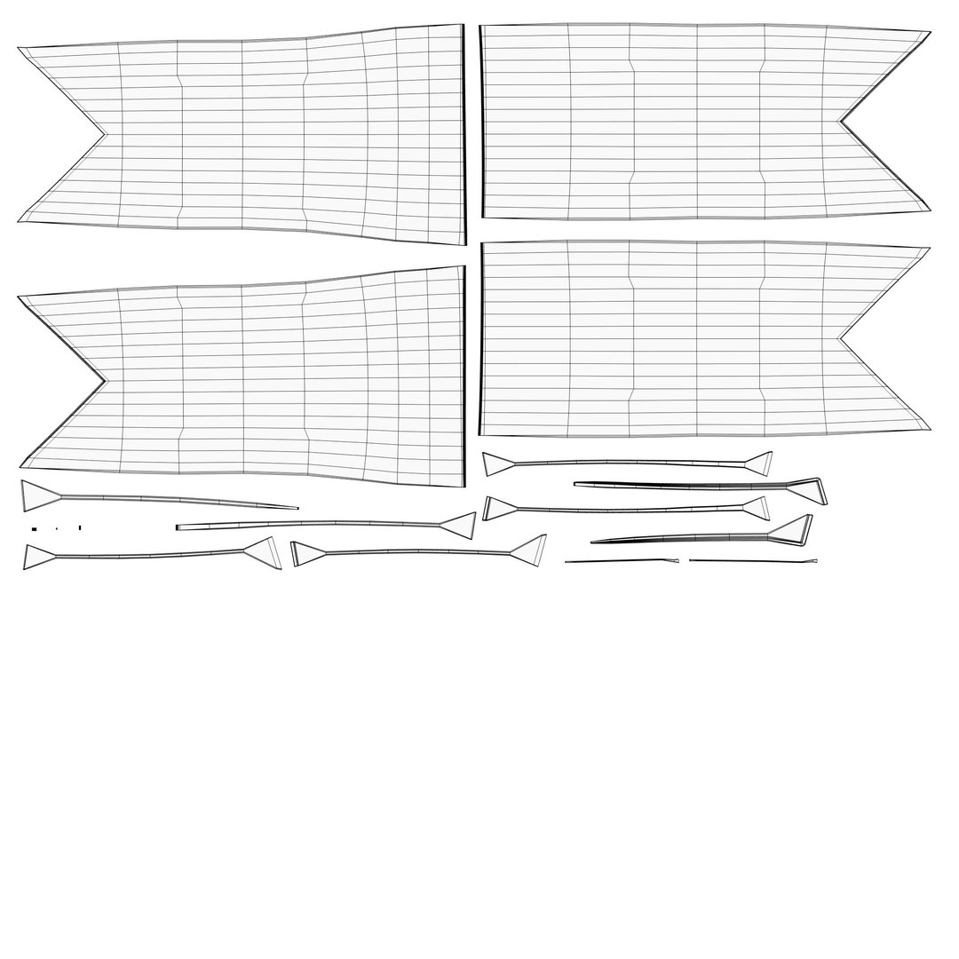 3D Medieval Heraldic Trumpet Banner Model - TurboSquid 1423269