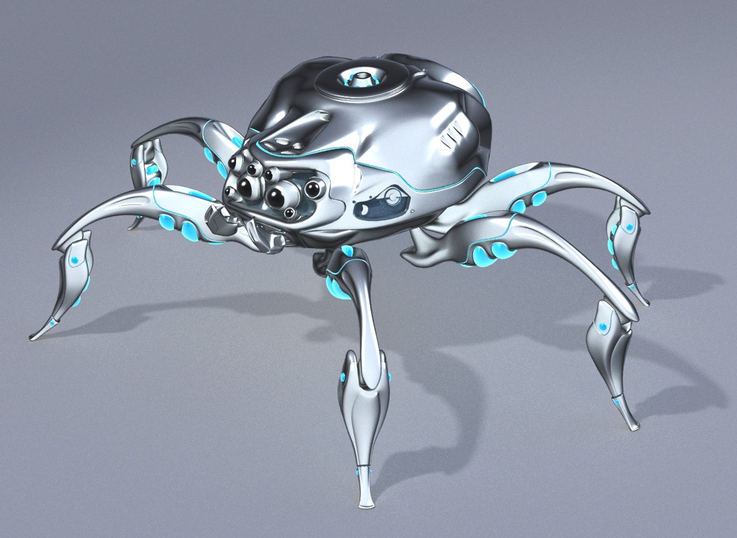 Mechanical Spider Model - TurboSquid 1361946