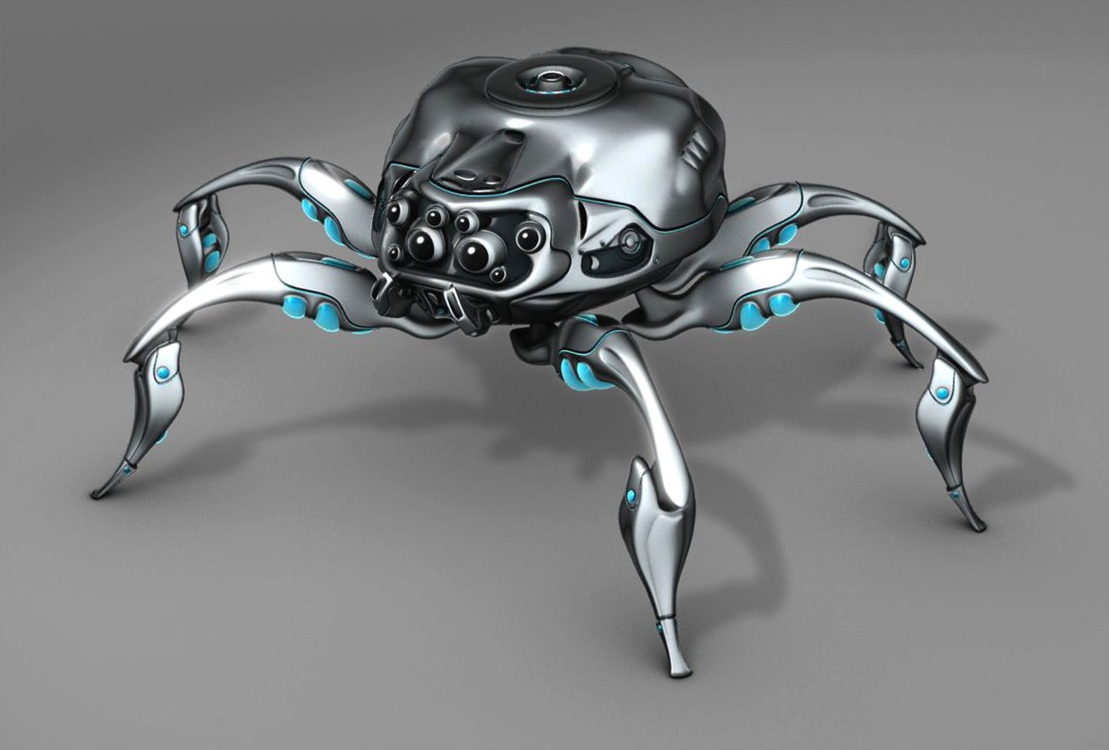 Mechanical spider model - TurboSquid 1361946
