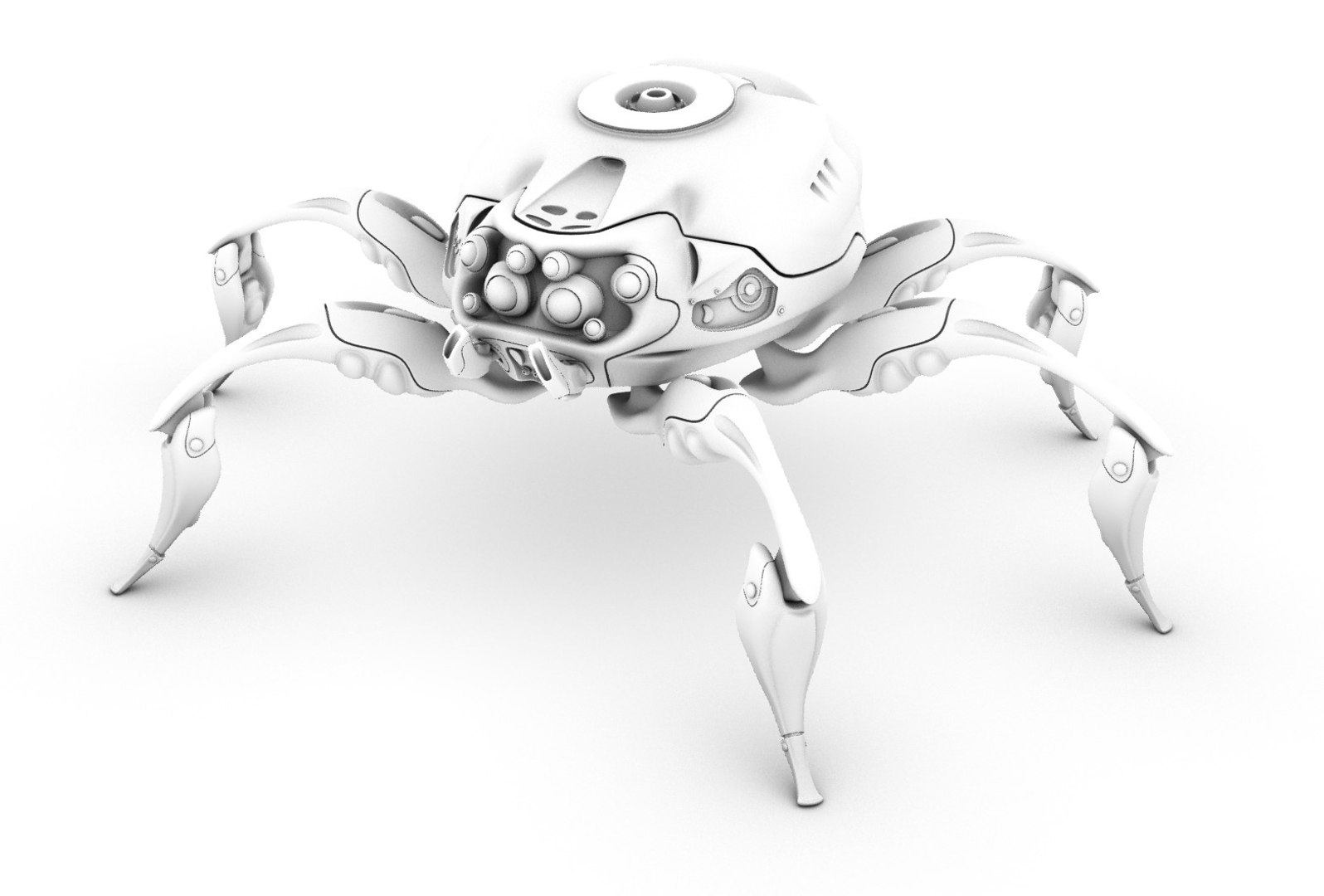 Mechanical Spider Model - TurboSquid 1361946