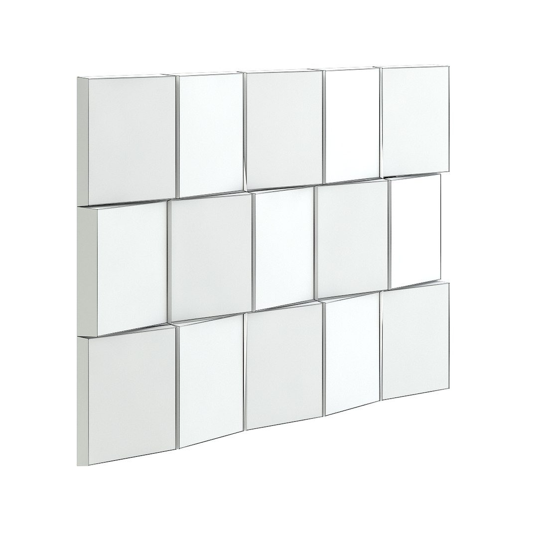 3D rectangular modern style mirror model - TurboSquid 1295149