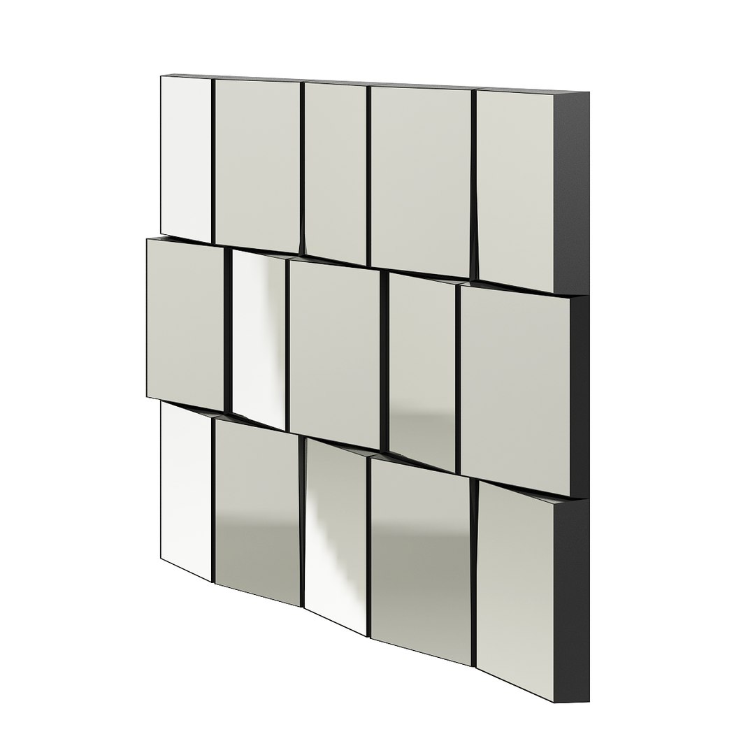 3D rectangular modern style mirror model - TurboSquid 1295149