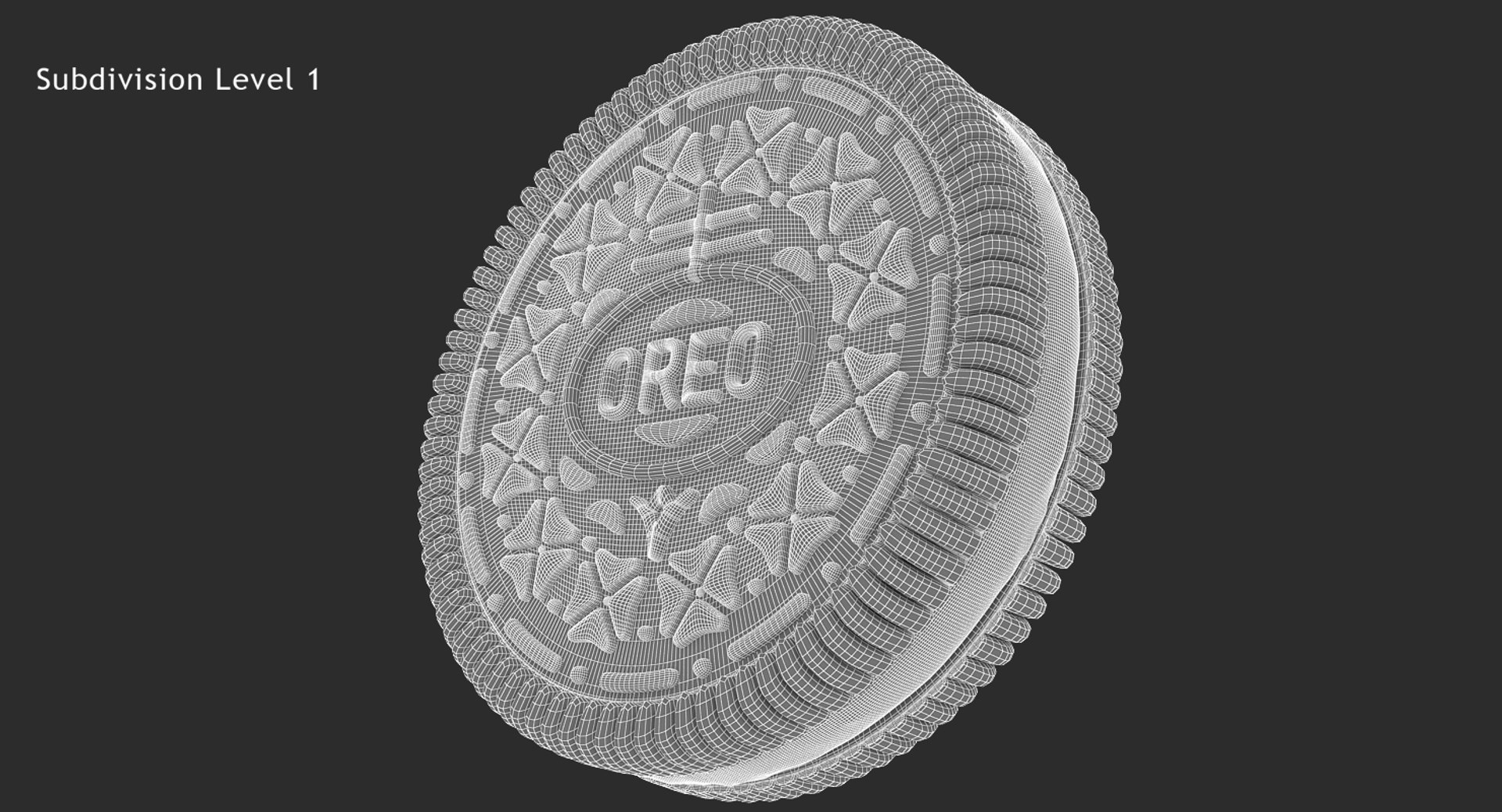 Realistic Oreo Cookie 3d Model
