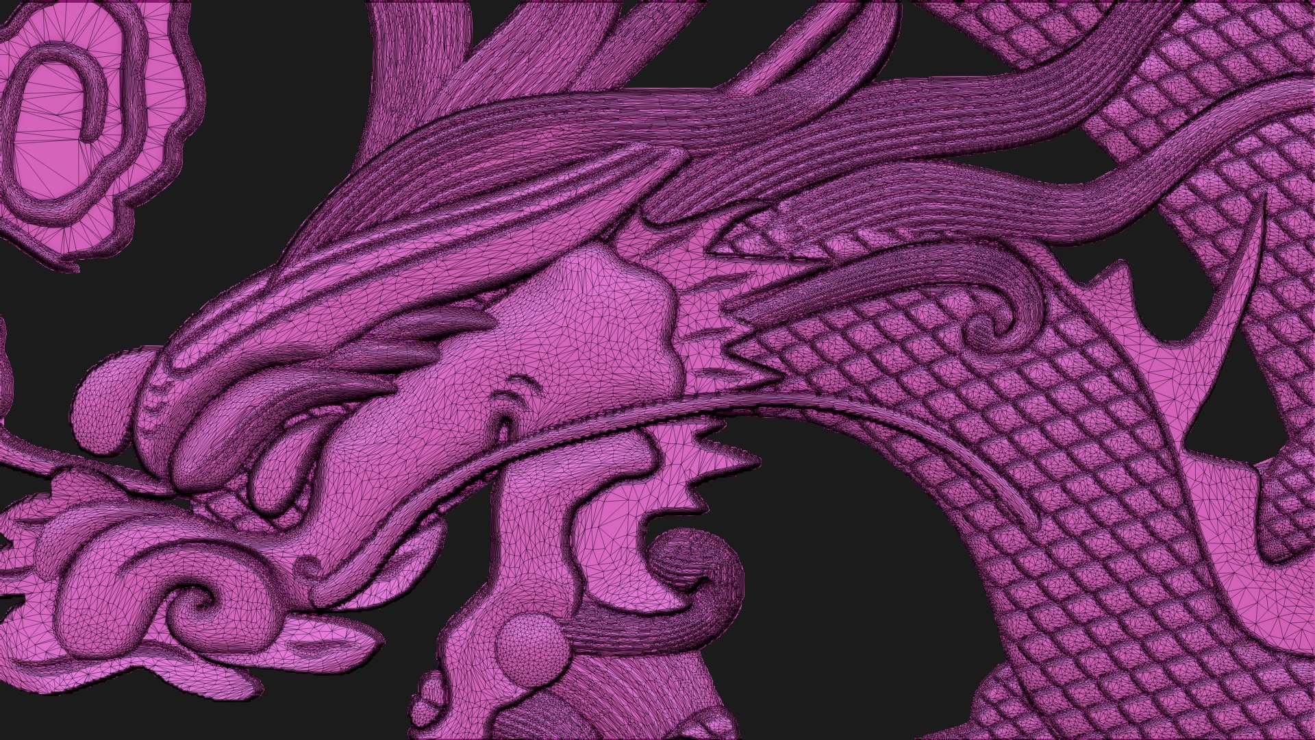 Dragon bas-relief 3D model - TurboSquid 2089438