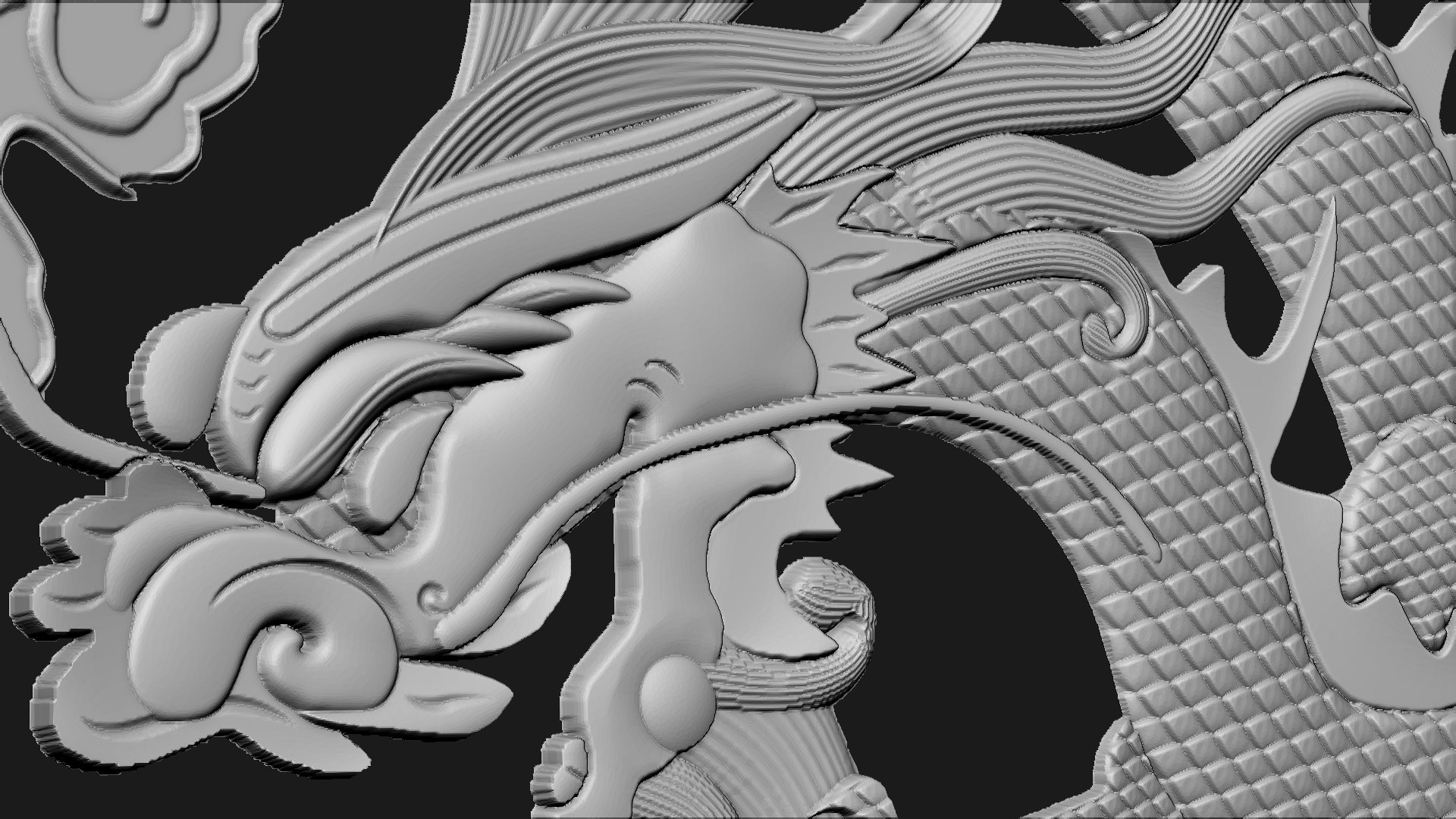 Dragon bas-relief 3D model - TurboSquid 2089438