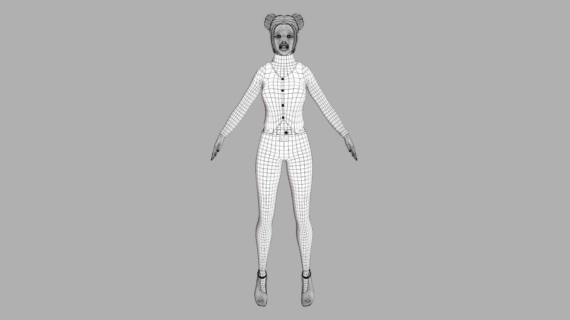 3D Maya Modular Girl 1 - TurboSquid 1930661