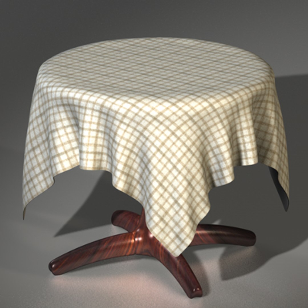 3d Model Bistro Table Cloth