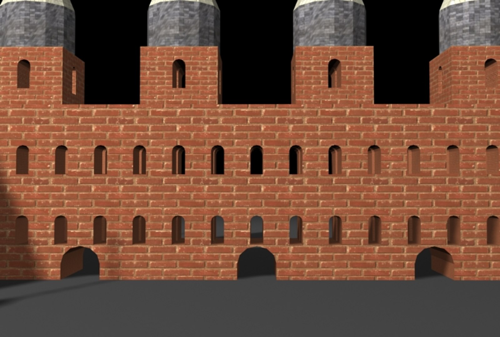 Free Castle Autocad 3d Model
