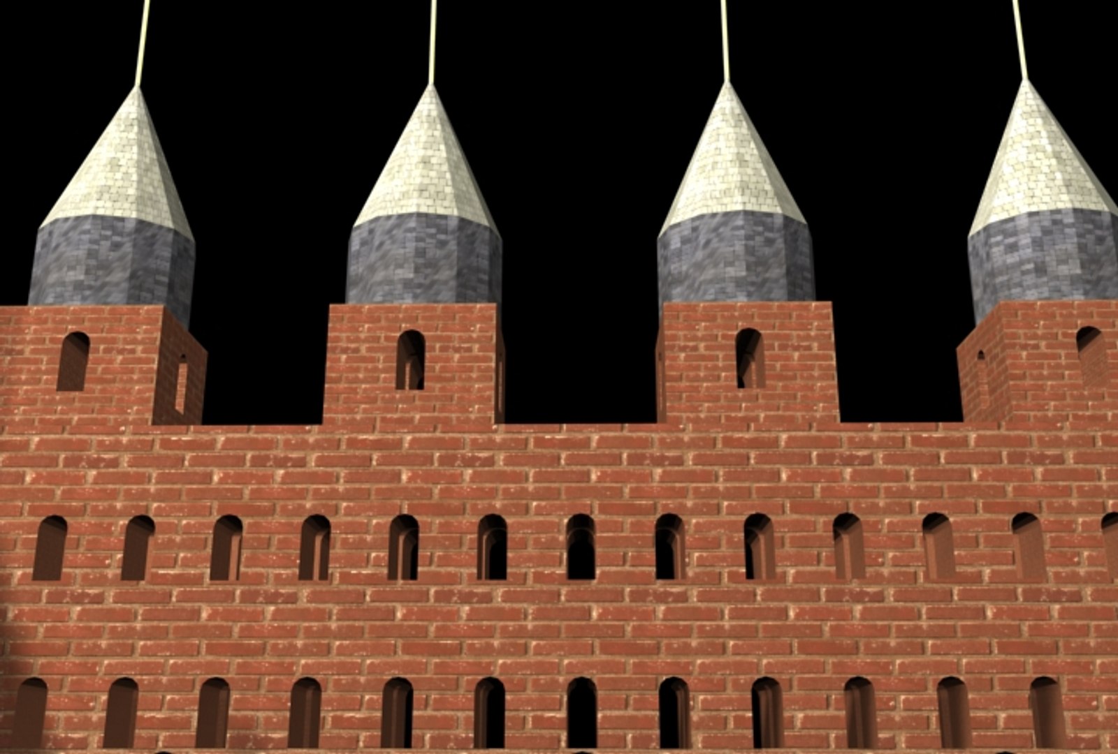 Free Castle Autocad 3d Model