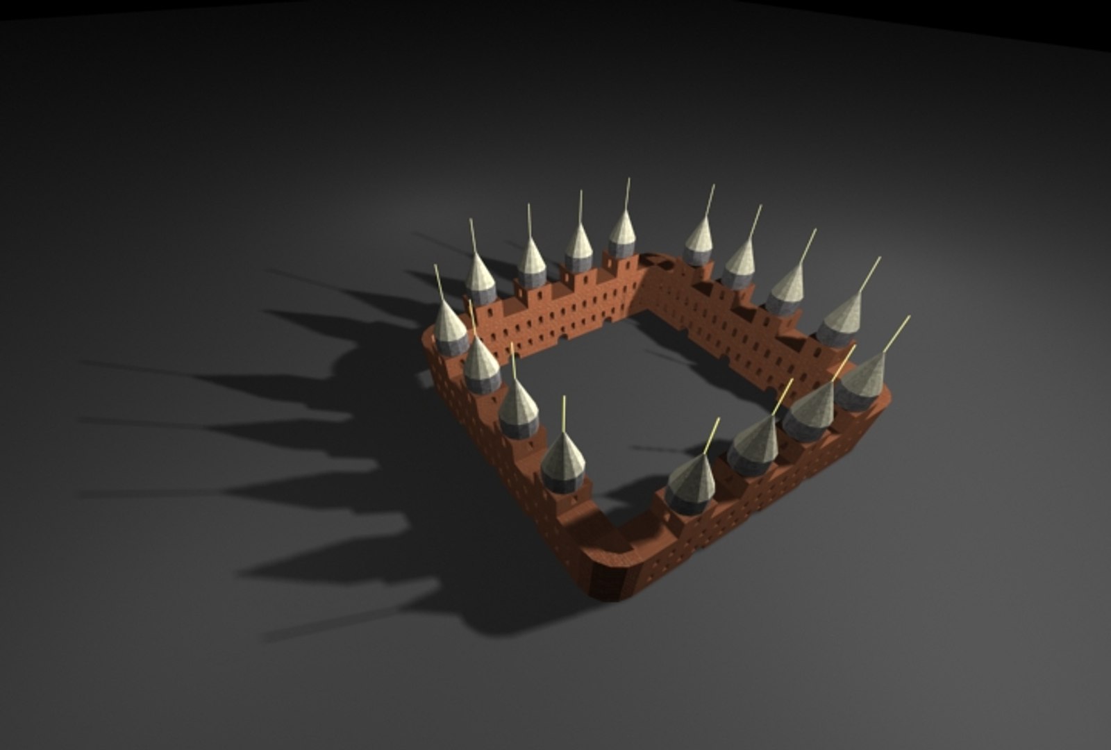 Free Castle Autocad 3d Model