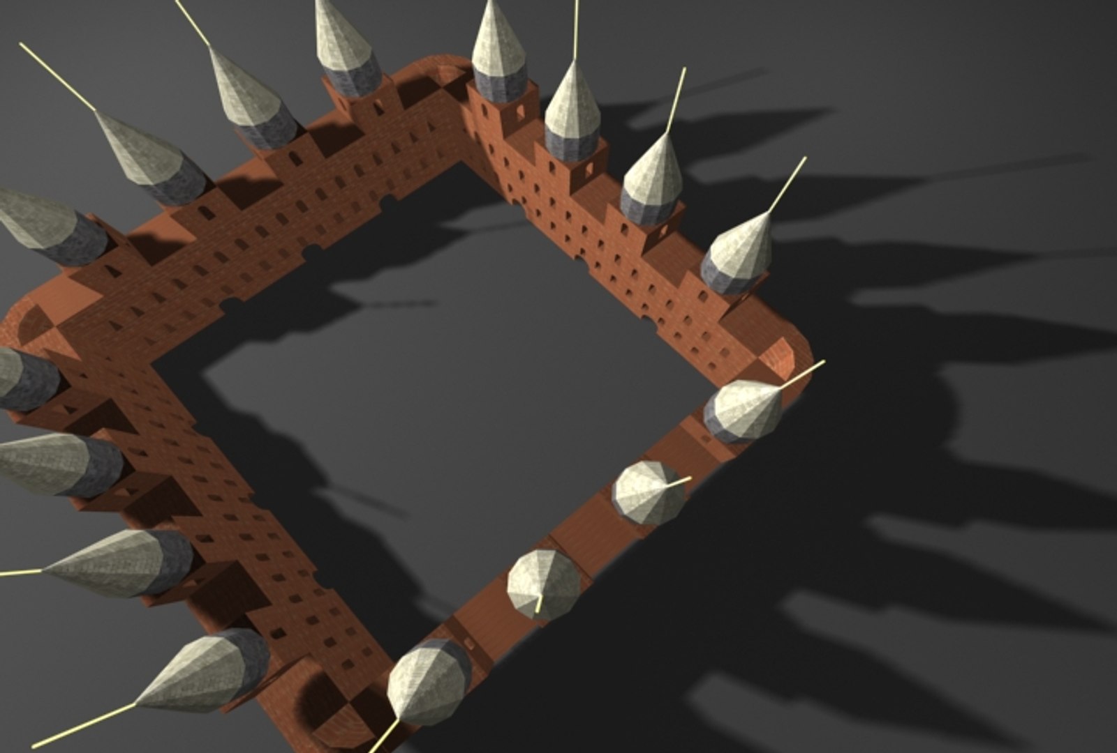 Free Castle Autocad 3d Model