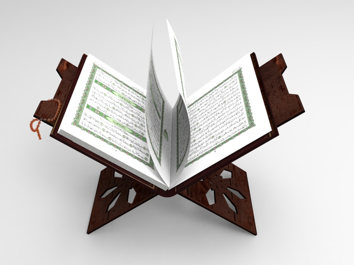 Holy Quran 3d Model