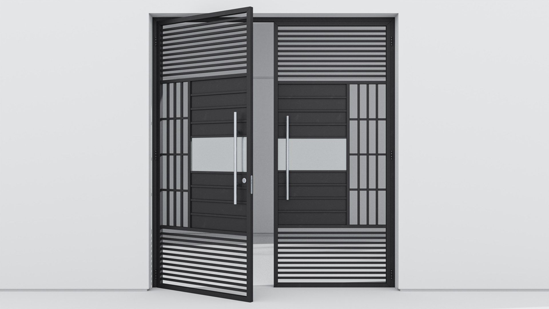 Aluminium Door 51 3D Model - TurboSquid 2015286