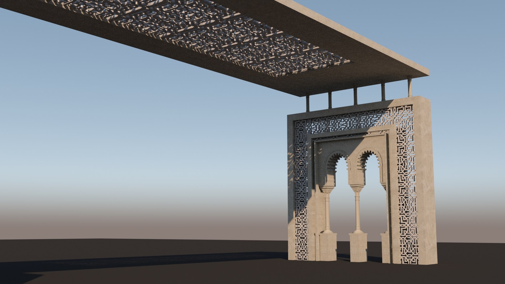 Islamic Style Gateway 3D Model - TurboSquid 1230899