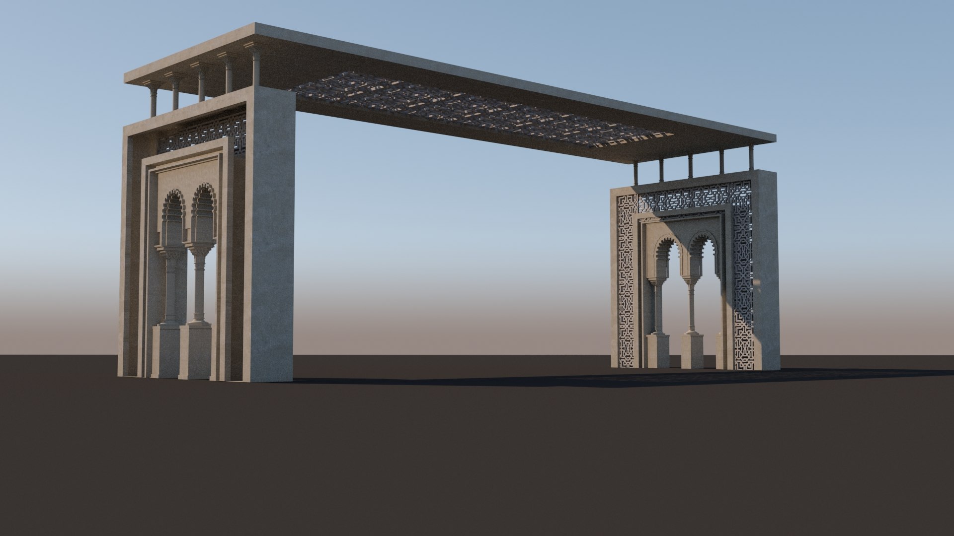 Islamic Style Gateway 3D Model - TurboSquid 1230899