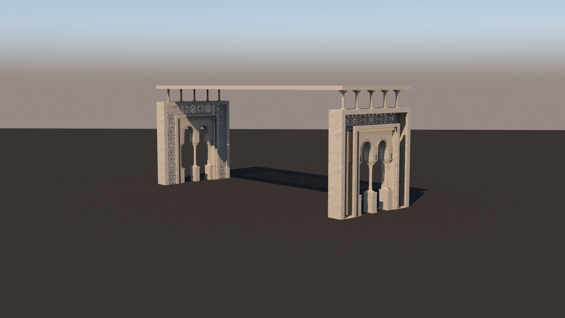 Islamic Style Gateway 3D Model - TurboSquid 1230899
