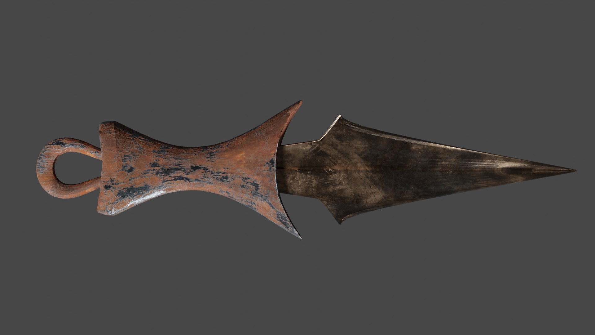 Western-african african dagger 3D model - TurboSquid 1667256