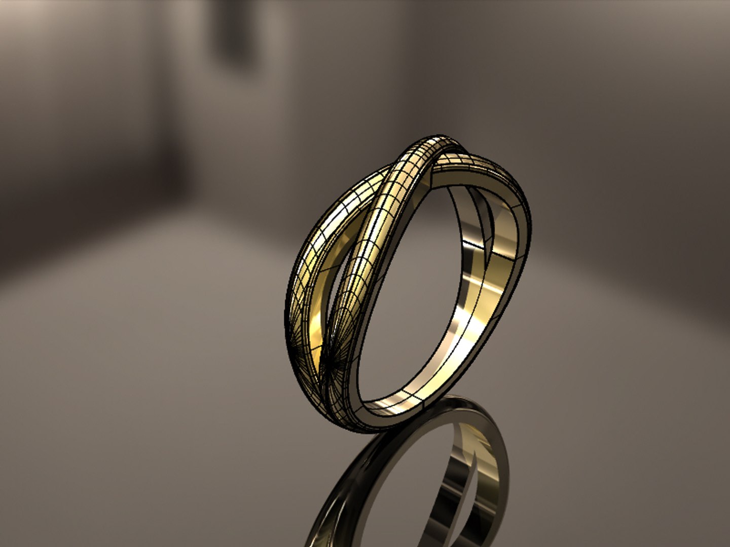Crossing band ring model - TurboSquid 1594268
