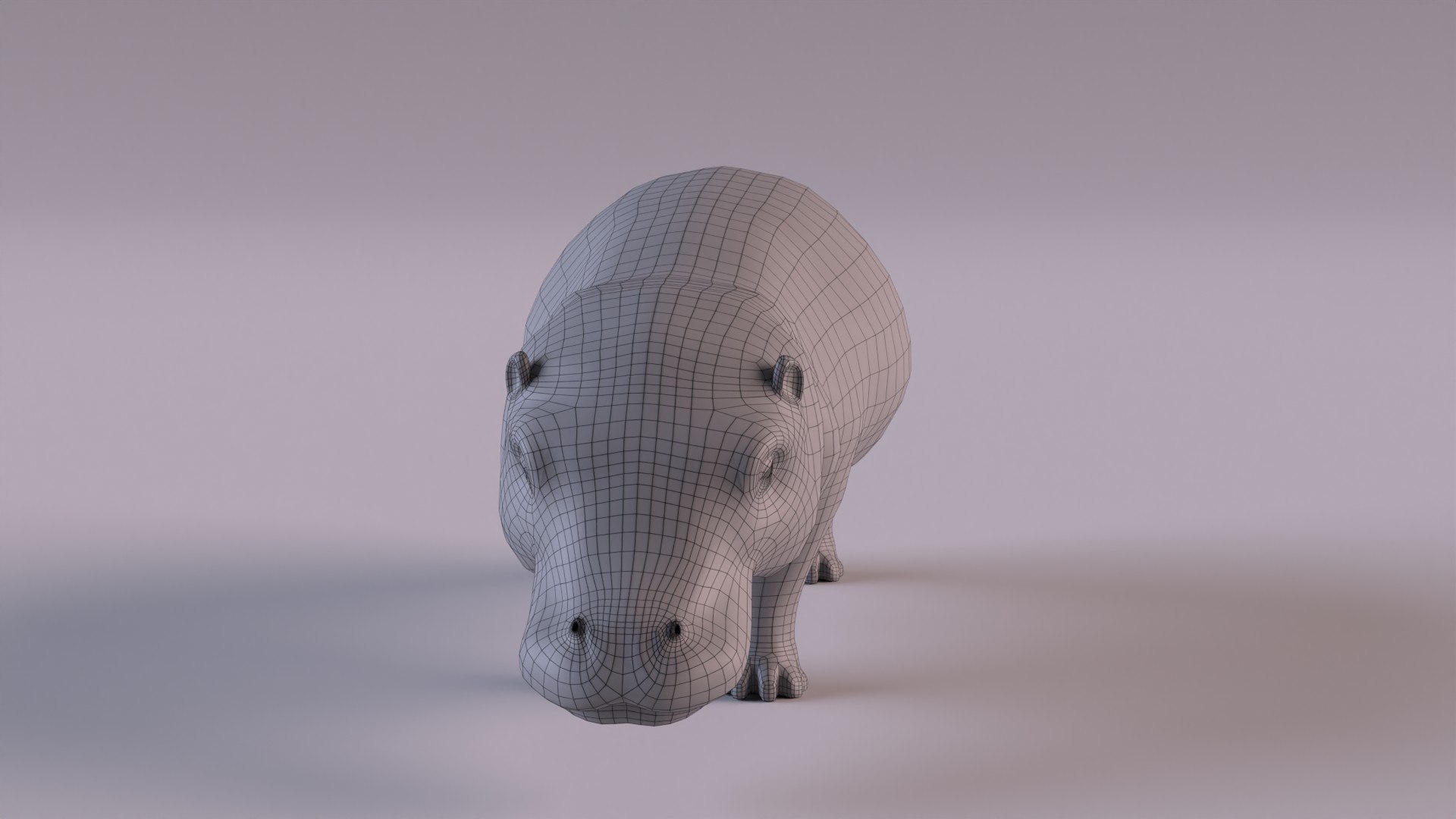 3d Model Hippo Hippopotamus
