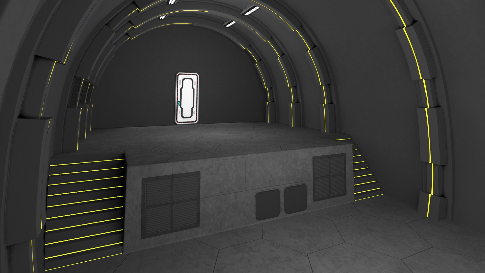 3D Facility Space Command Center Model - TurboSquid 2501679