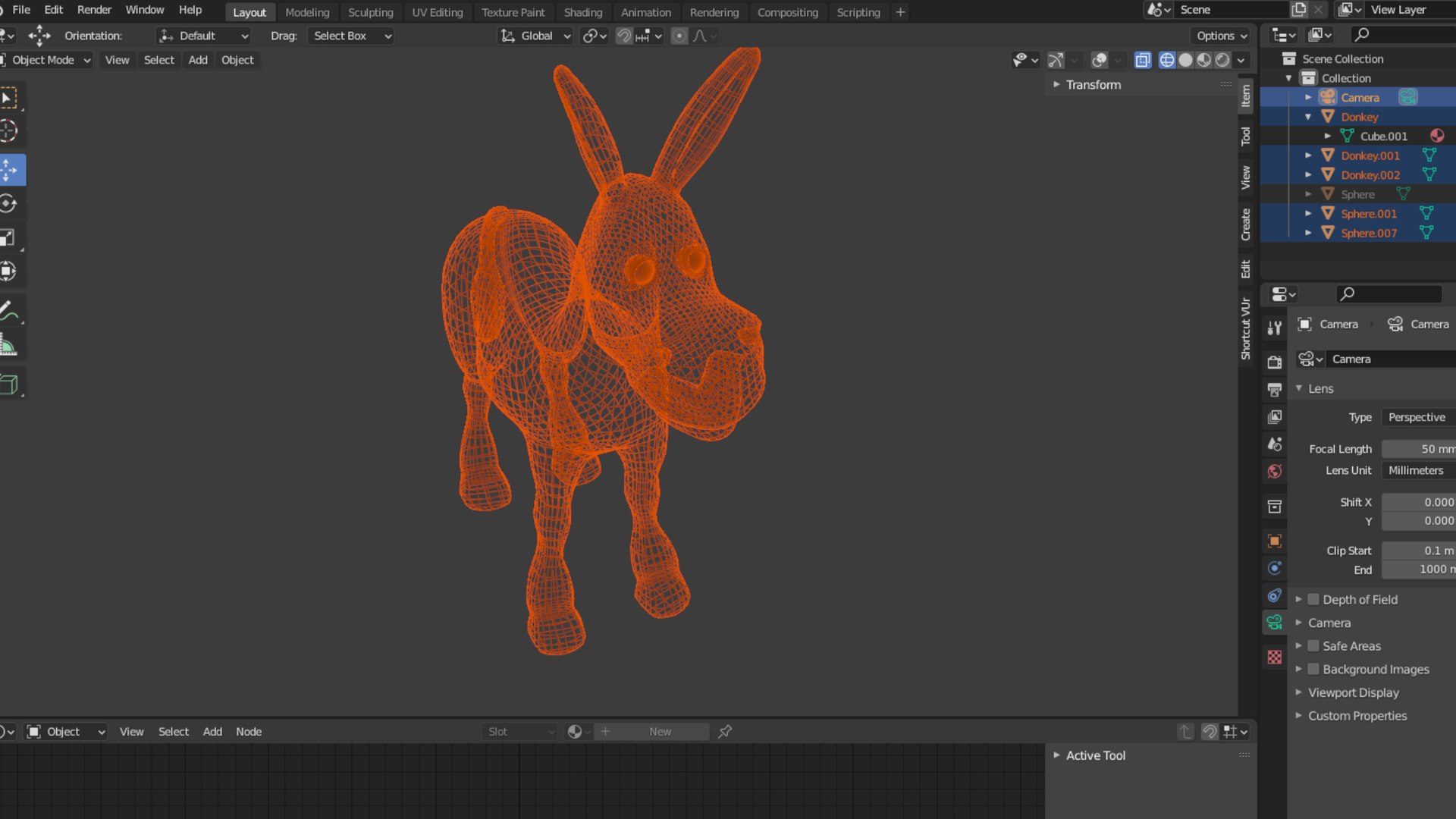 Donkey 3D Model - TurboSquid 1782585